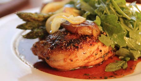 Roast Chicken With Honey-Cayenne Mop Sauce